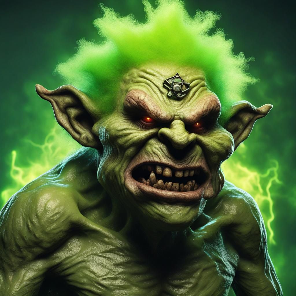 Hideous Glowing Troll - AI Generated Artwork - NightCafe Creator