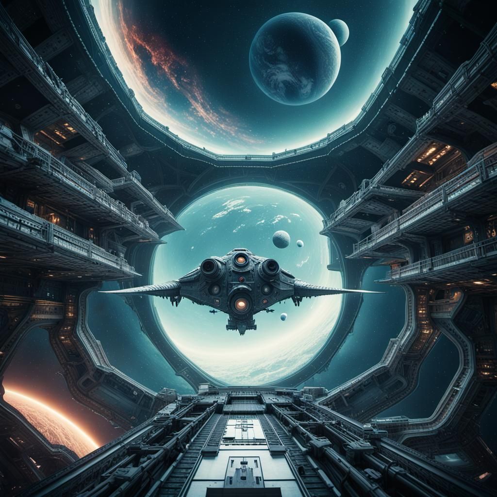 a cosmic journey to the Fractal Space Center, where reality bends, and ...