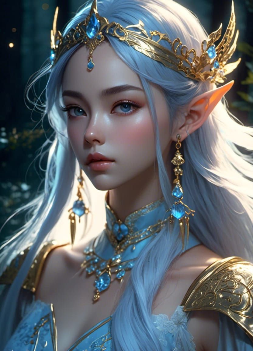 elven princess - AI Generated Artwork - NightCafe Creator