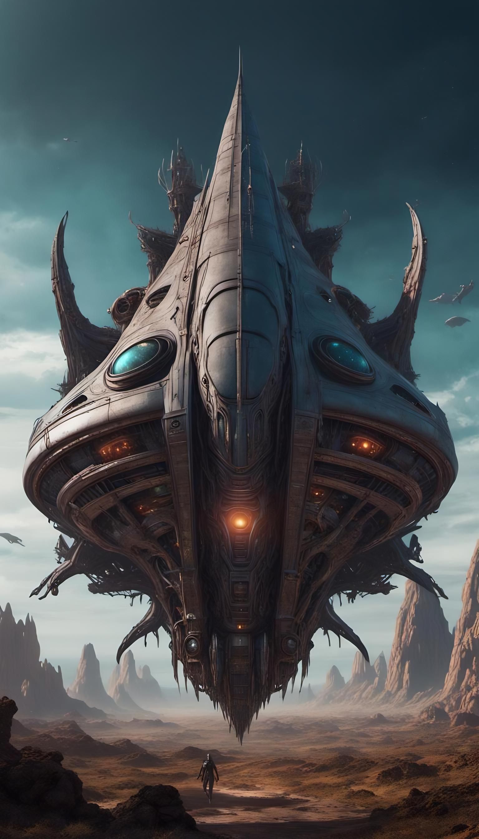 Unknown Alien Structure 1 - AI Generated Artwork - NightCafe Creator