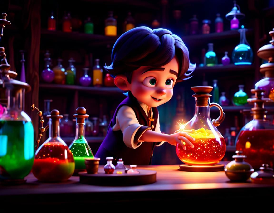 a child alchemist - AI Generated Artwork - NightCafe Creator