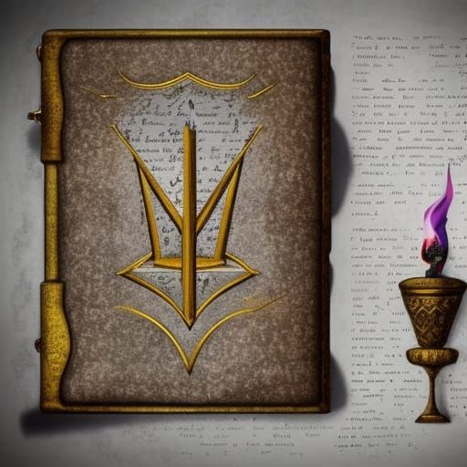 Ultrarealistic Photorealistic spell-book with Interesting diagrams and ...