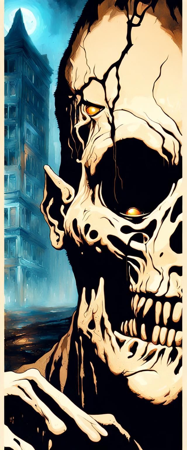 Ghostly revenant as a Halloween monster by NicolasDelort; 4K resolution ...