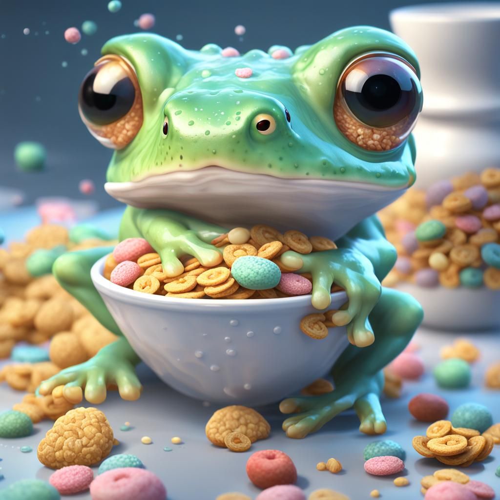 silly frog .w. - AI Generated Artwork - NightCafe Creator