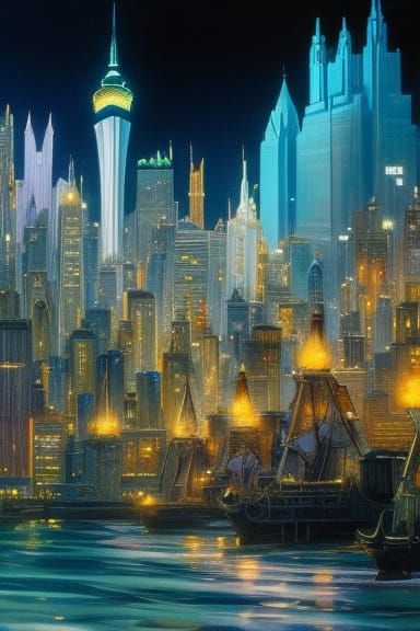 New York Future - AI Generated Artwork - NightCafe Creator