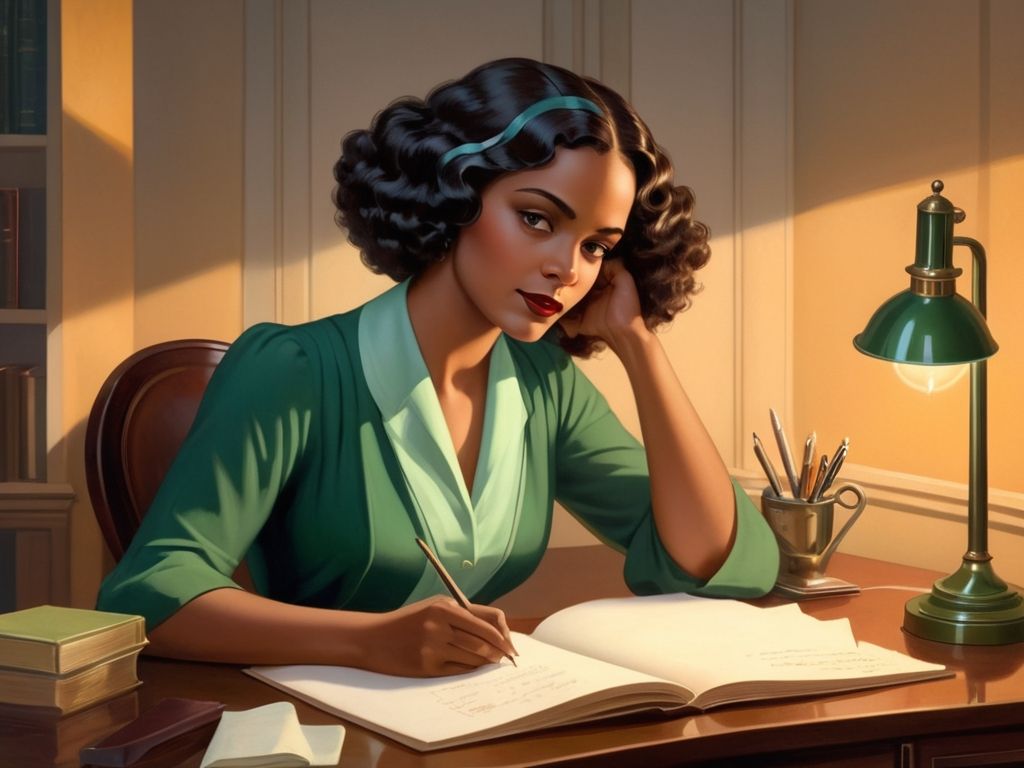 A writer, late 1920s - AI Generated Artwork - NightCafe Creator