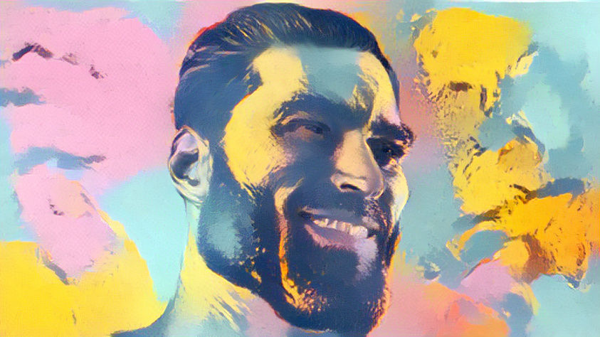 Giga Chad female - AI Generated Artwork - NightCafe Creator