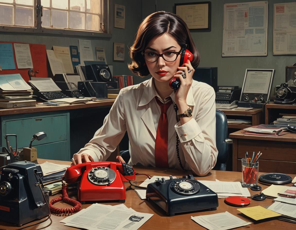 Secret Service Secretary - AI Generated Artwork - NightCafe Creator