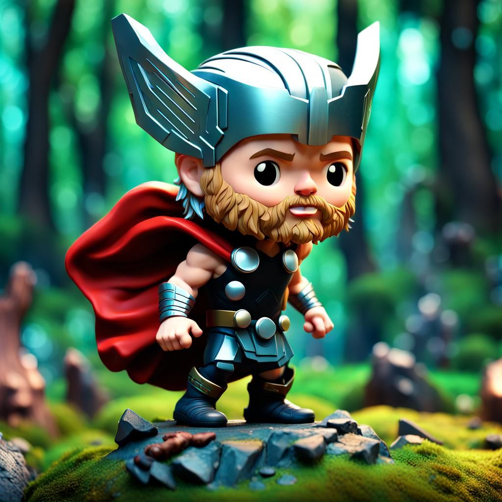 Thor bobblehead - AI Generated Artwork - NightCafe Creator
