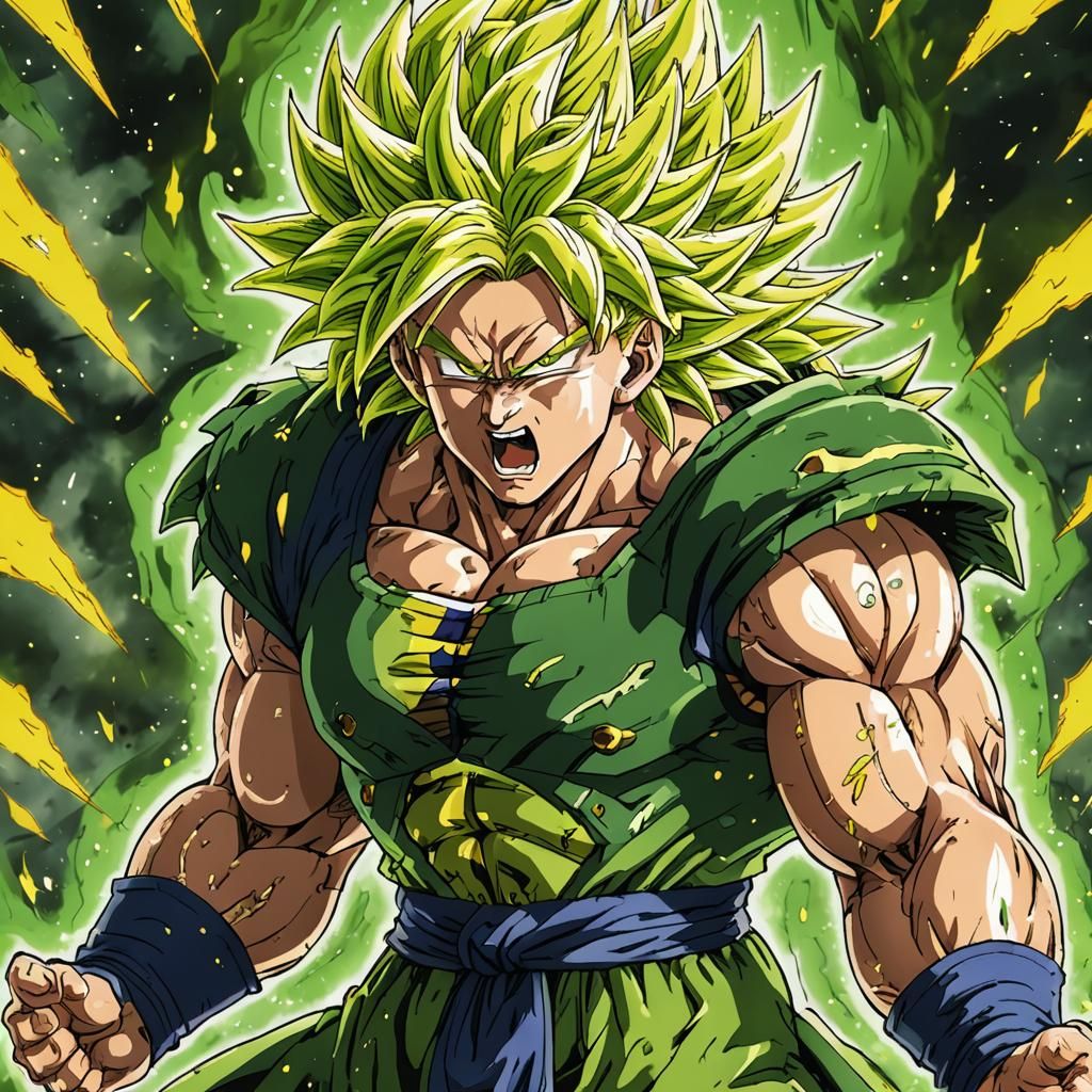 The Legendary Super Saiyan - AI Generated Artwork - NightCafe Creator