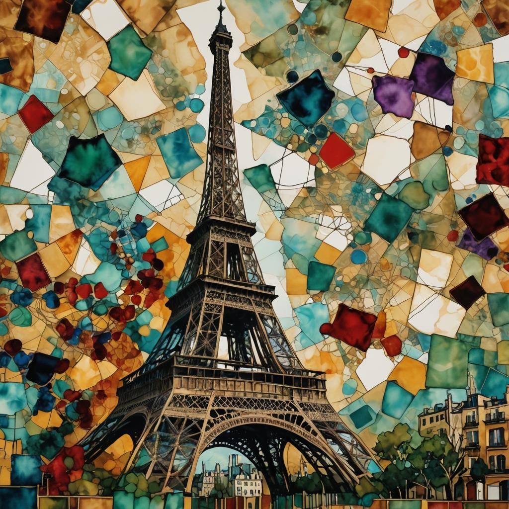 Eiffel Tower - AI Generated Artwork - NightCafe Creator