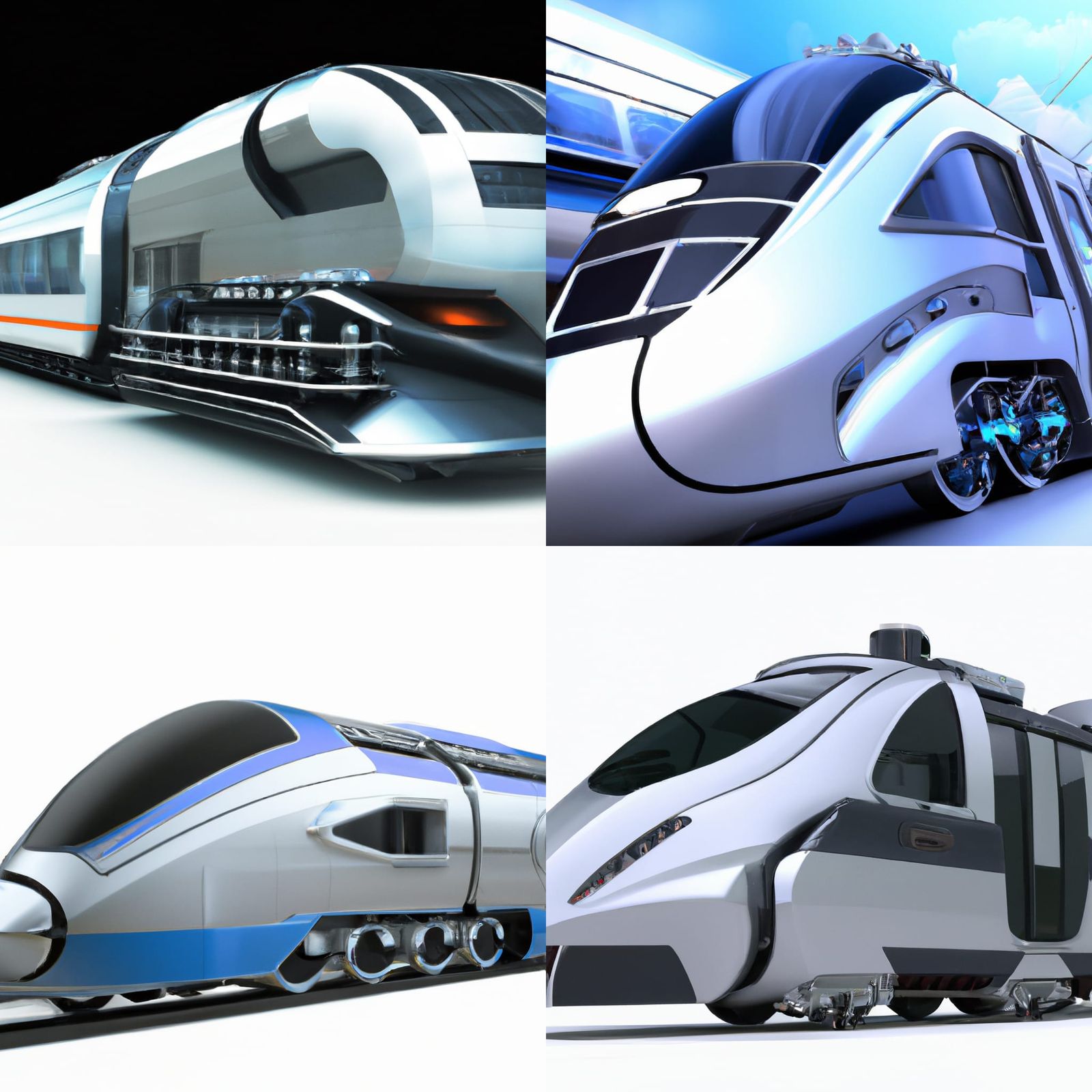 Futuristic Electric Locomotive - AI Generated Artwork - NightCafe Creator