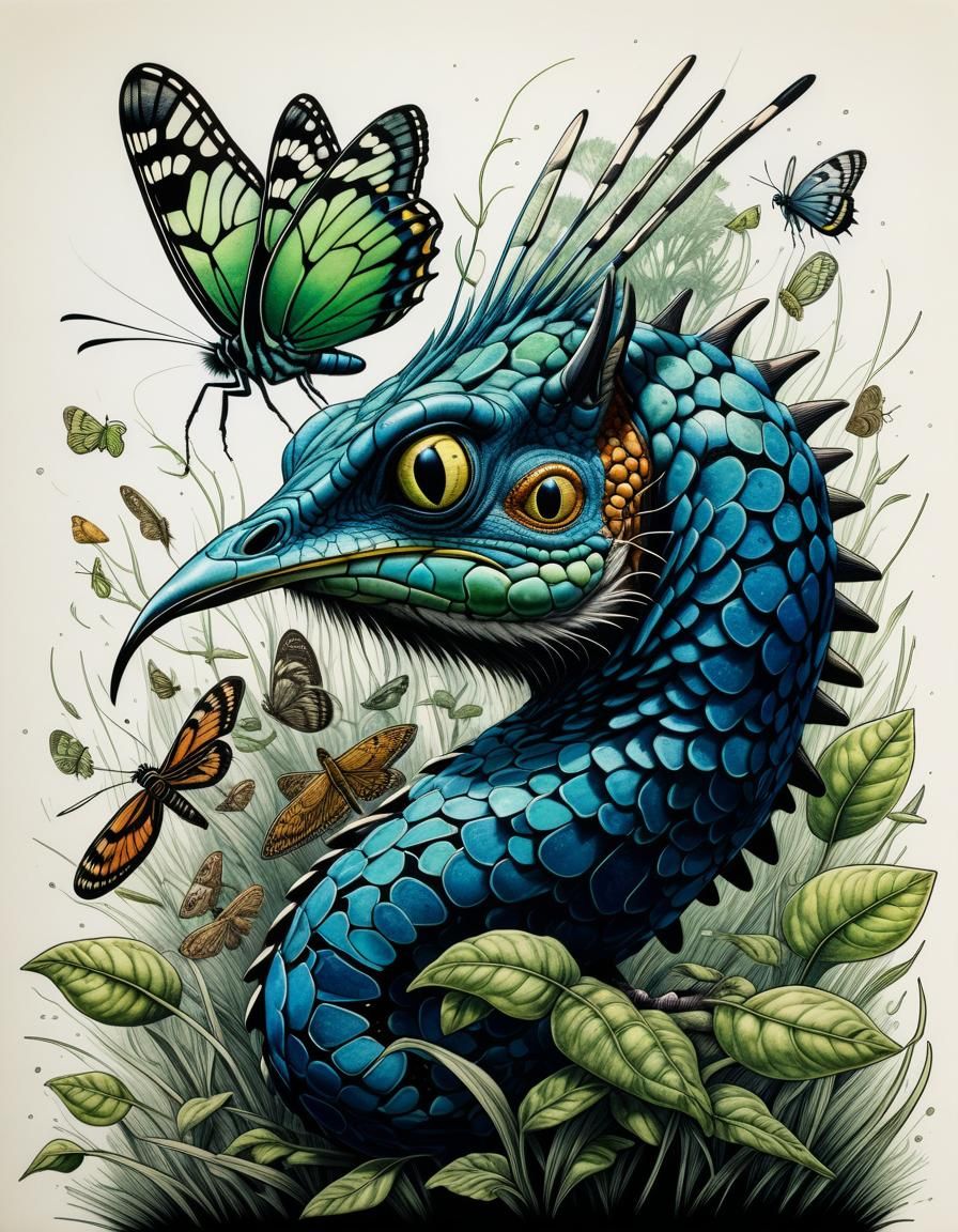 Alien fauna concept - AI Generated Artwork - NightCafe Creator