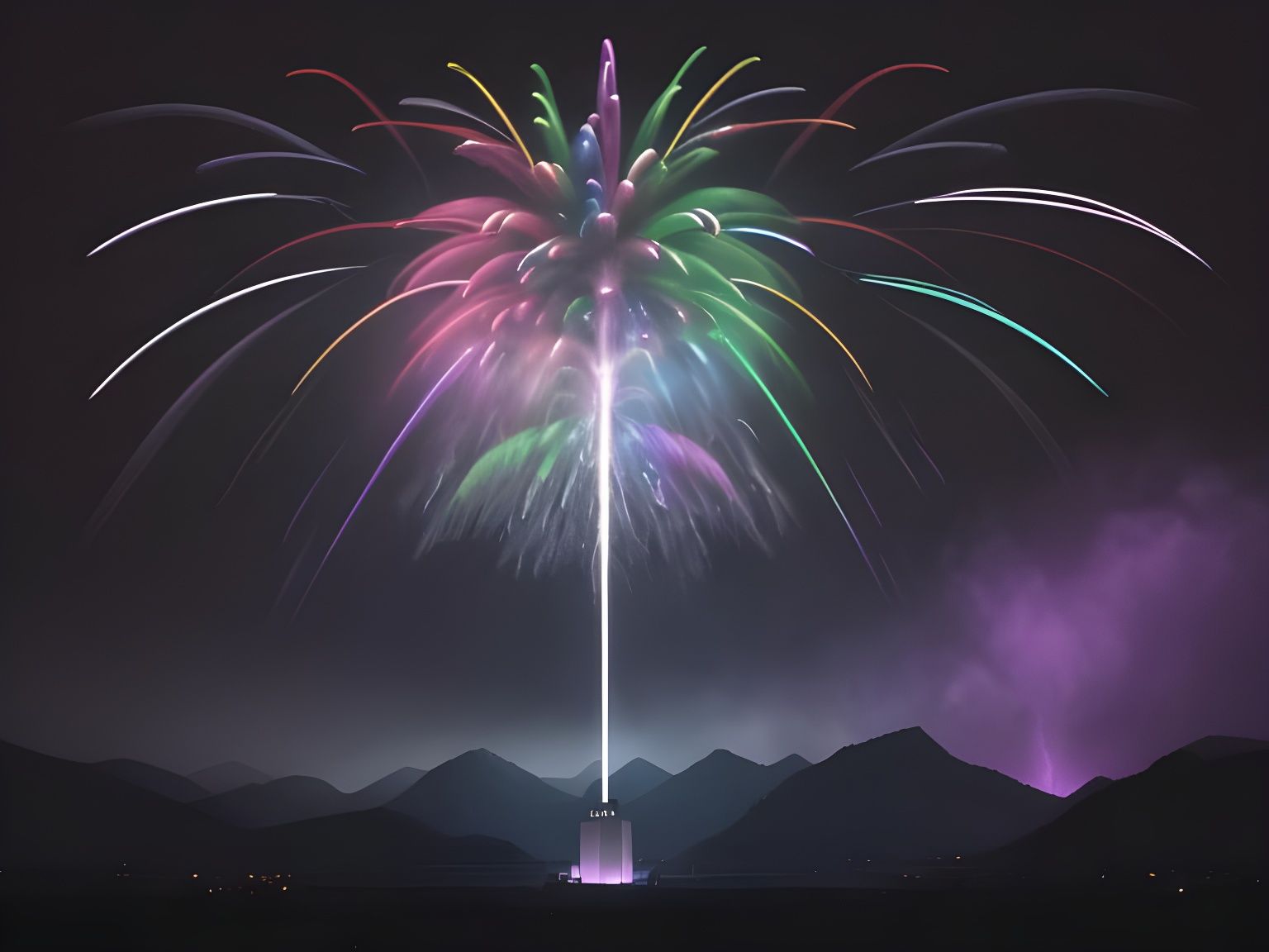 Fireworks - AI Generated Artwork - NightCafe Creator