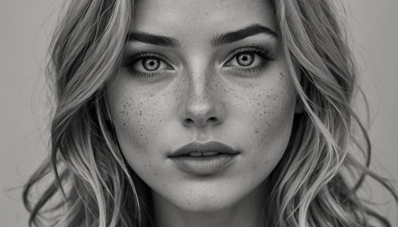 B&W Portrait - AI Generated Artwork - NightCafe Creator