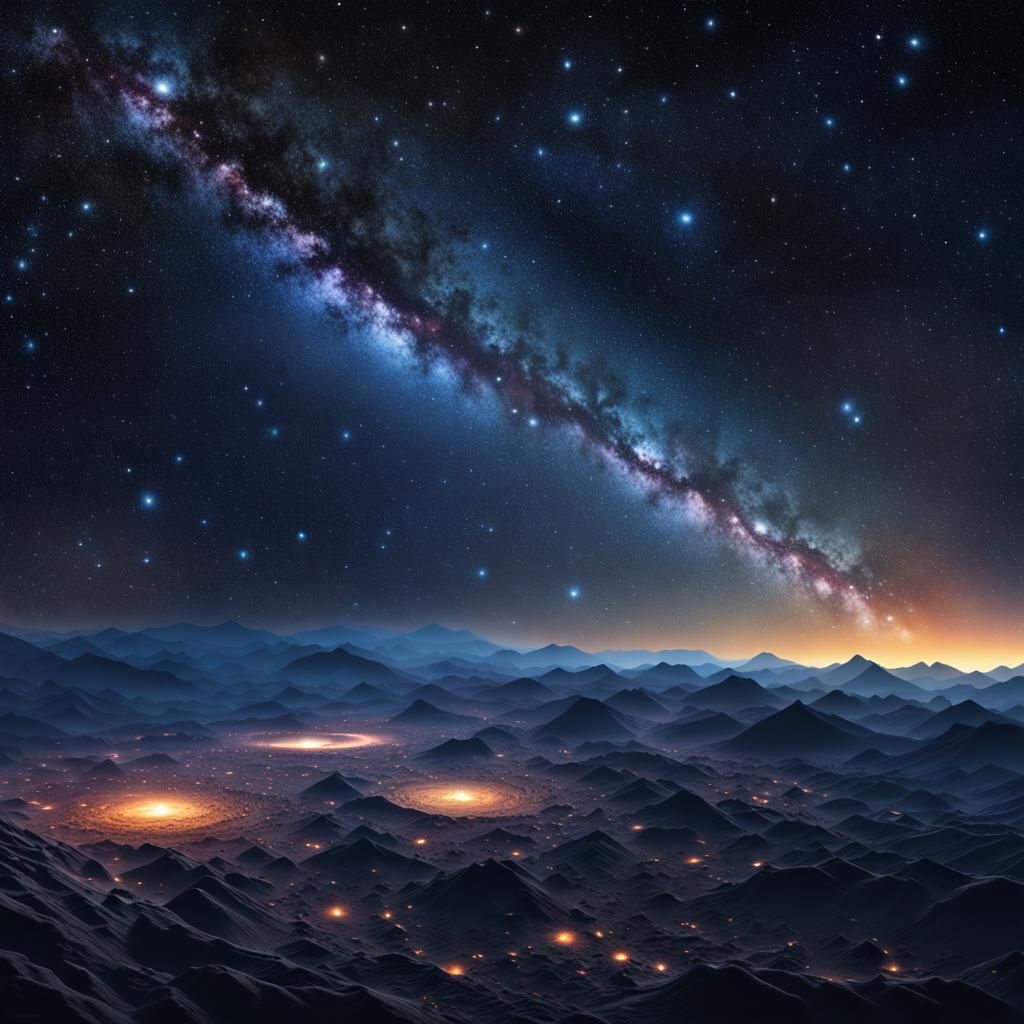 A breathtaking night sky - AI Generated Artwork - NightCafe Creator