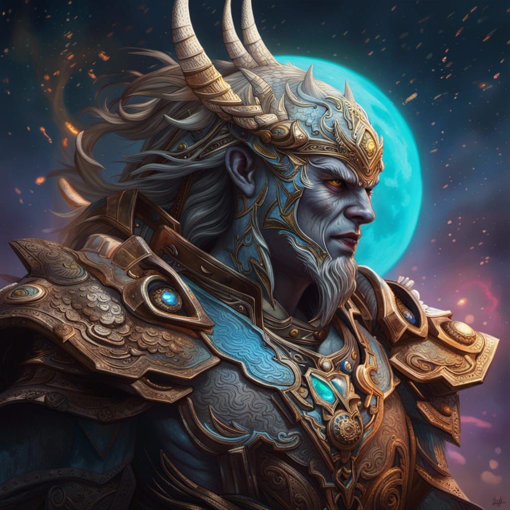 The Moon Lord Redux - AI Generated Artwork - NightCafe Creator