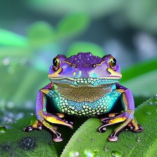 Diamond frog - AI Generated Artwork - NightCafe Creator