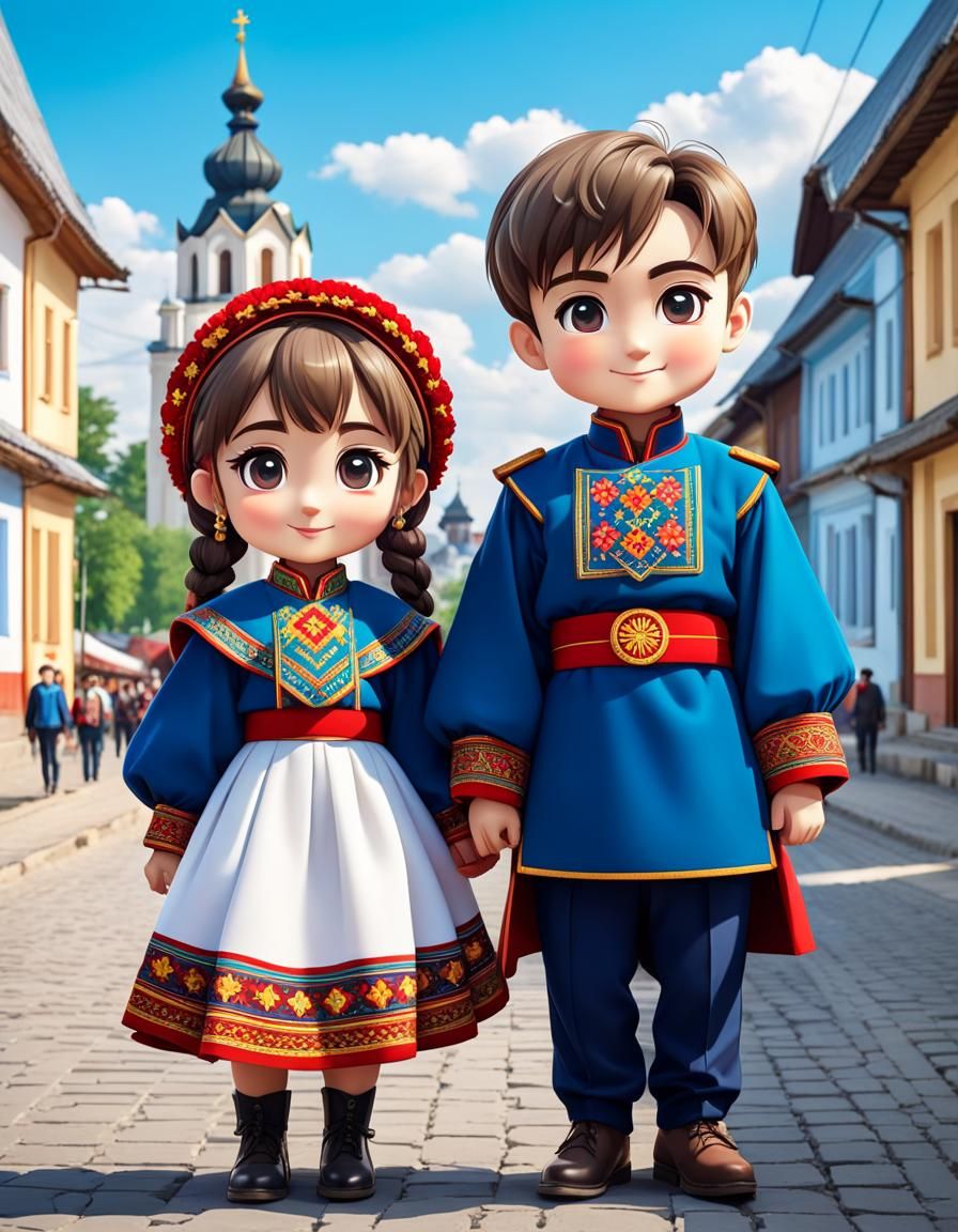 Chibi Culture Walk: Moldovan Beauty in Chișinău - AI Generated Artwork ...