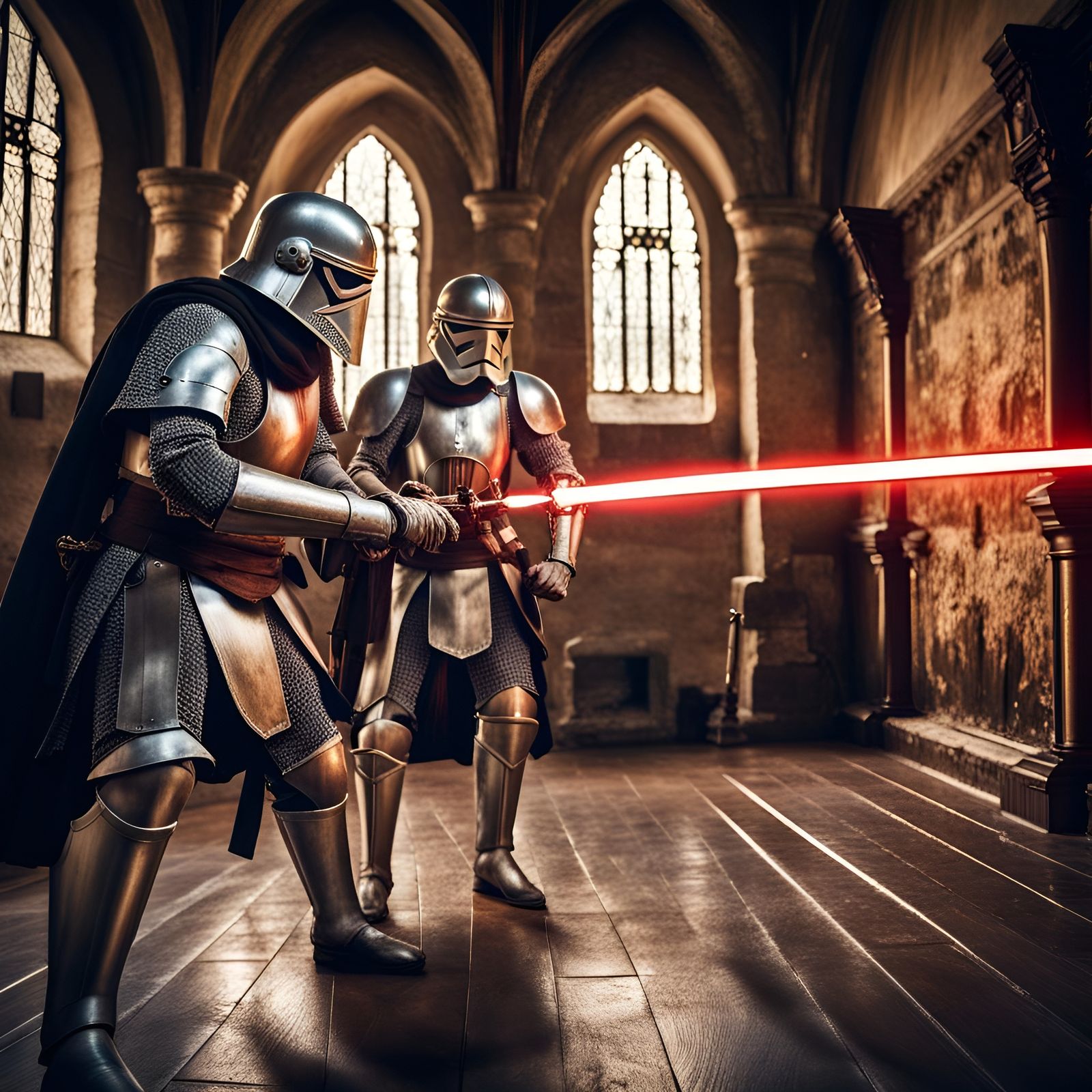 Mid-evil knights - AI Generated Artwork - NightCafe Creator