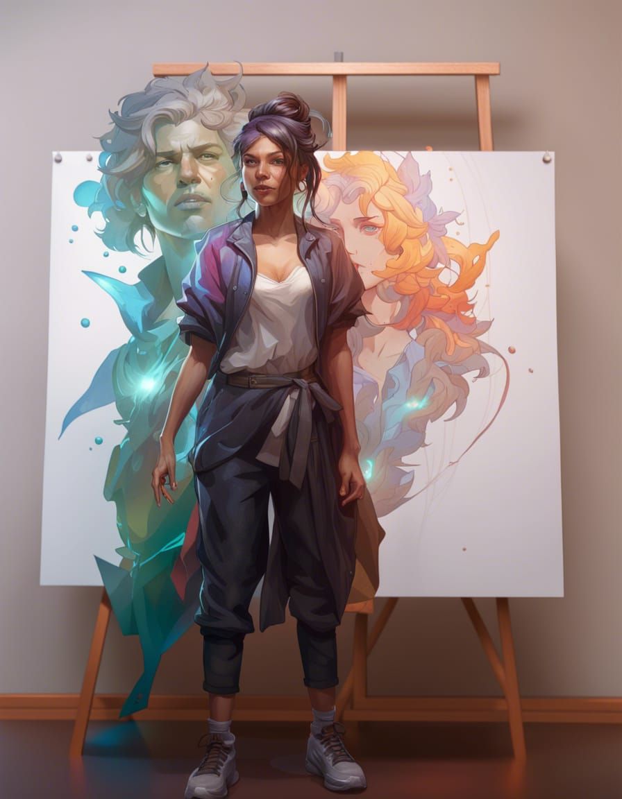 Art imitates life - AI Generated Artwork - NightCafe Creator