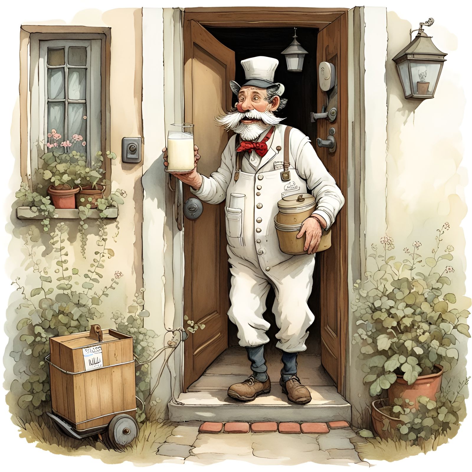 The Milkman - AI Generated Artwork - NightCafe Creator