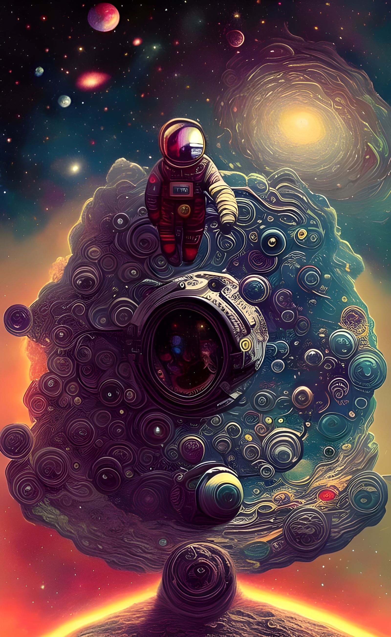 Discovered by exploring Space... - AI Generated Artwork - NightCafe Creator