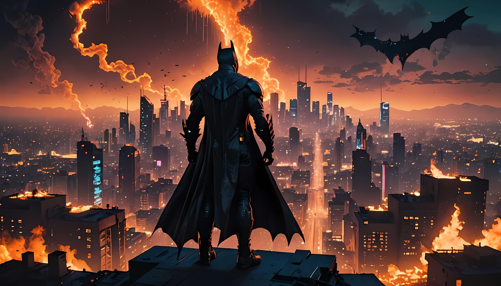 The Batman Rises - AI Generated Artwork - NightCafe Creator