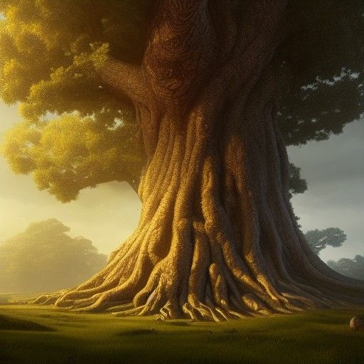 Blessed Tree of the Elves - AI Generated Artwork - NightCafe Creator