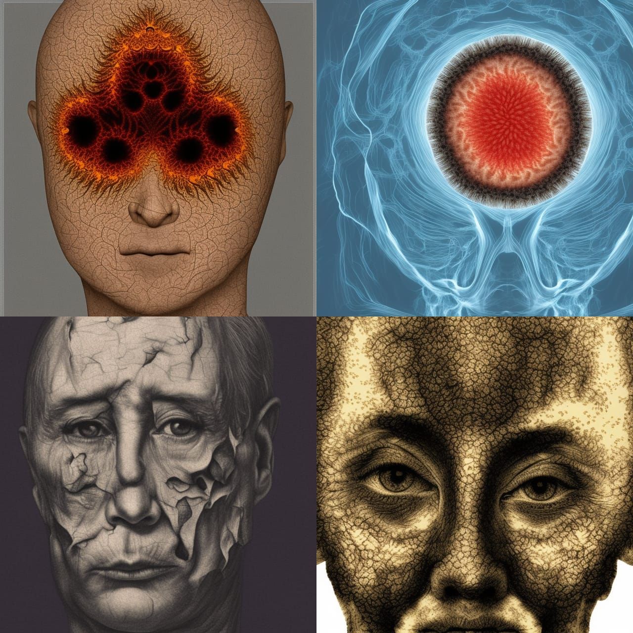 human face with skin of mandelbrot fractals : r/nightcafe
