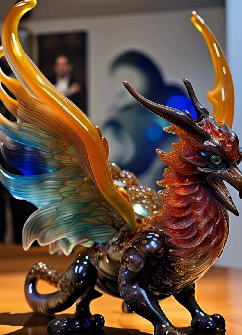 Blown glass art - AI Generated Artwork - NightCafe Creator