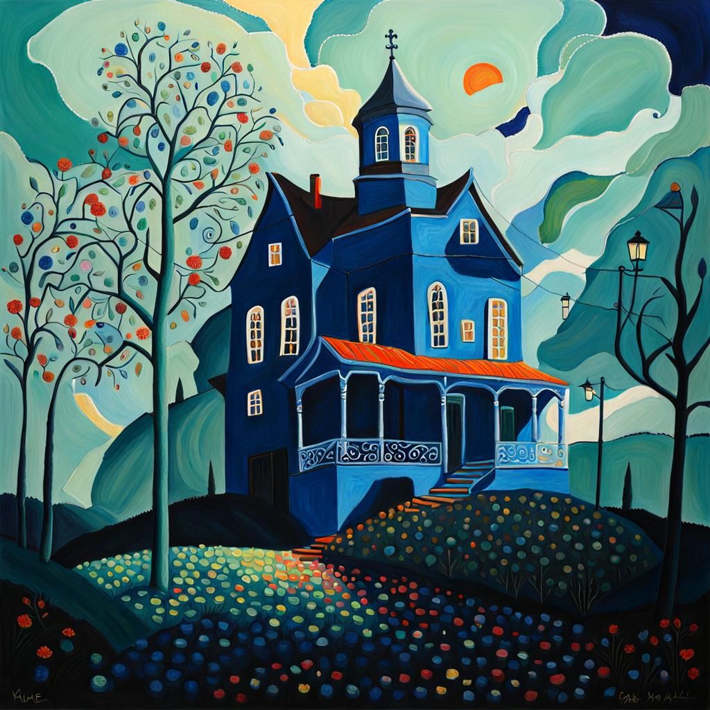 naive art, fauvism, complementary colors, detailed painting - AI ...