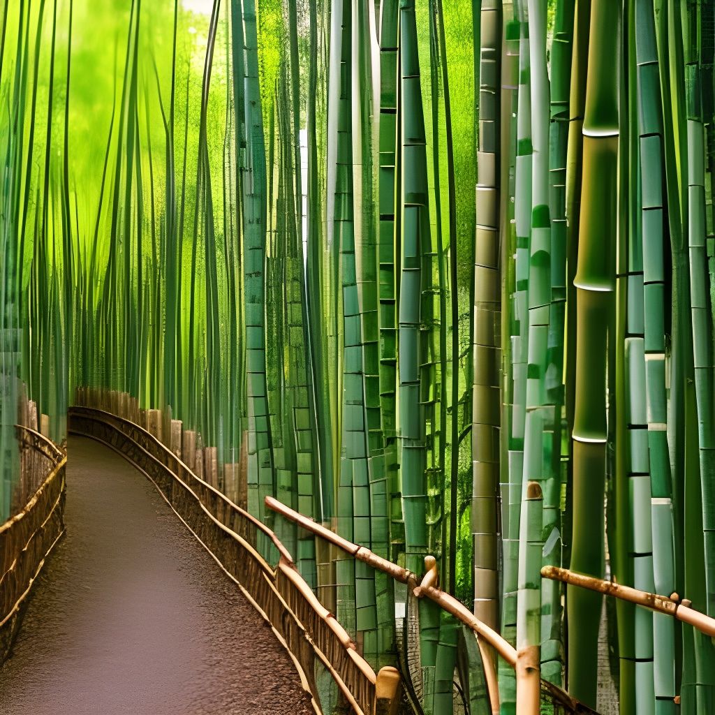 bamboo forest liminal space - AI Generated Artwork - NightCafe Creator