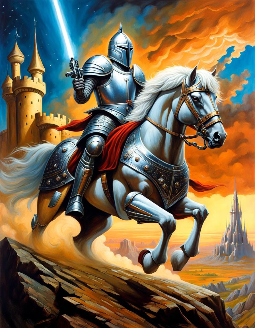 Space Knight - AI Generated Artwork - NightCafe Creator