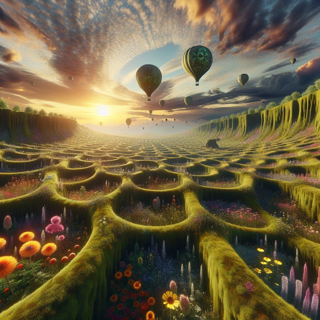 Otherworldly Flower Field! - AI Generated Artwork - NightCafe Creator