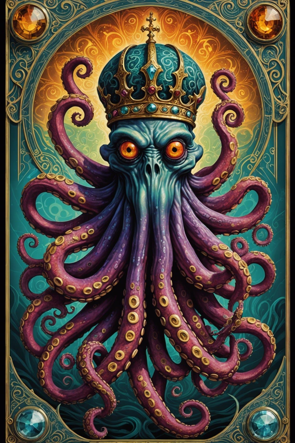Cthulhu Card - AI Generated Artwork - NightCafe Creator