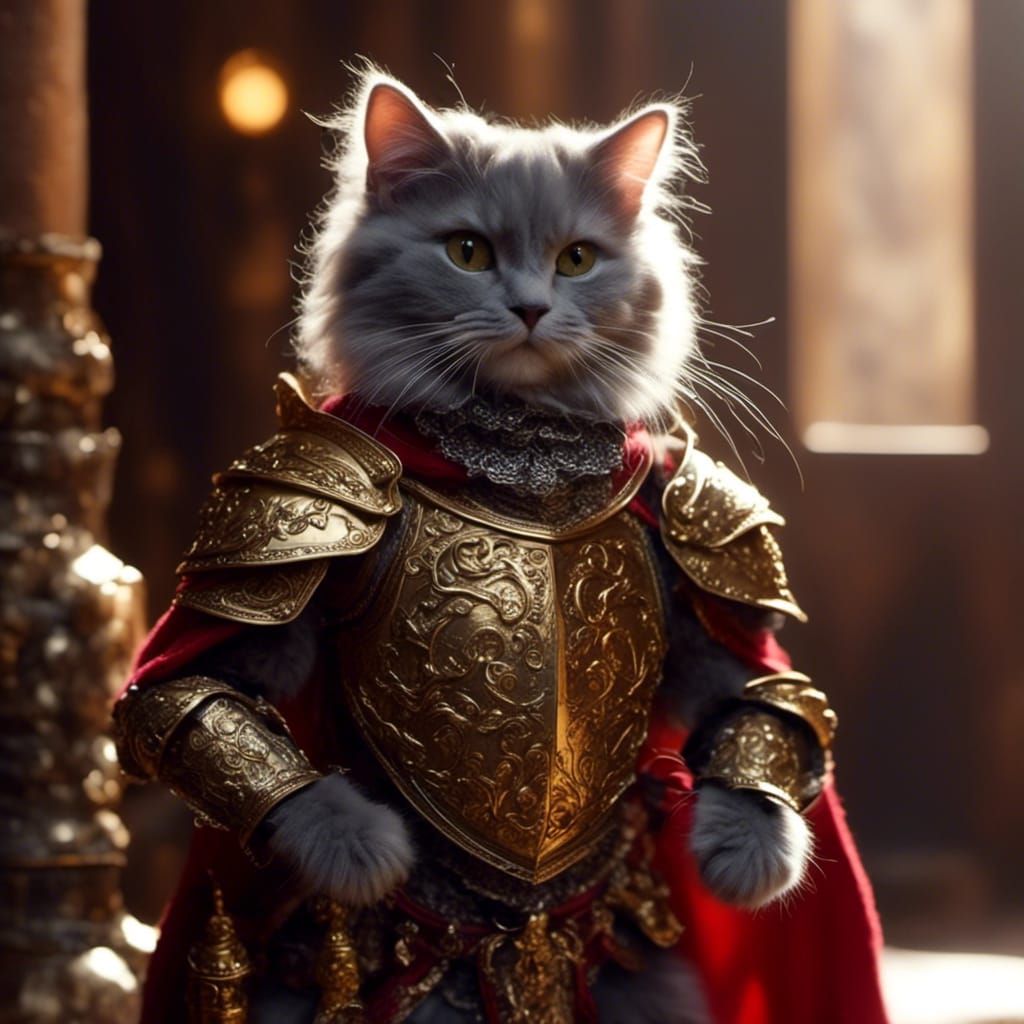 Medieval Cat Knight - AI Generated Artwork - NightCafe Creator