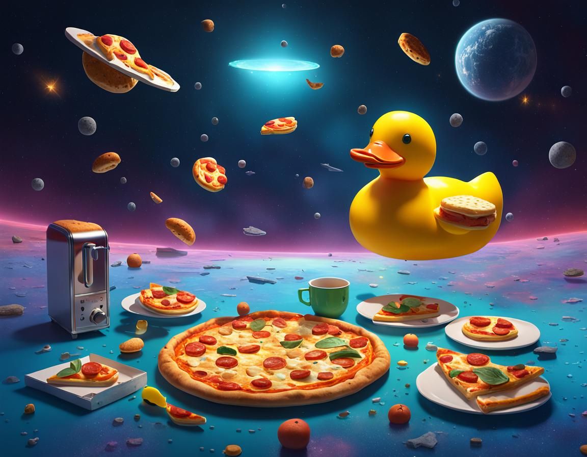 Random objects in space - AI Generated Artwork - NightCafe Creator