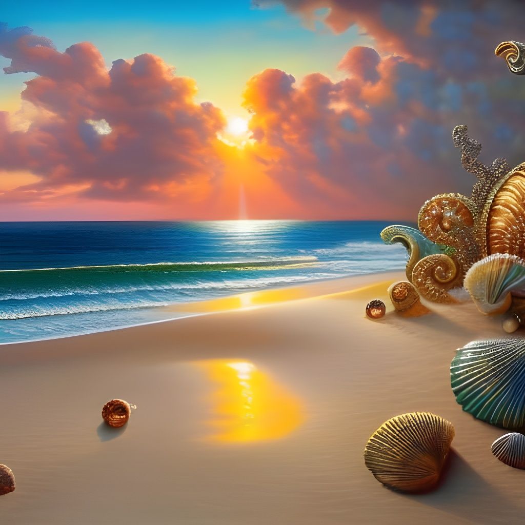 Seashells - AI Generated Artwork - NightCafe Creator