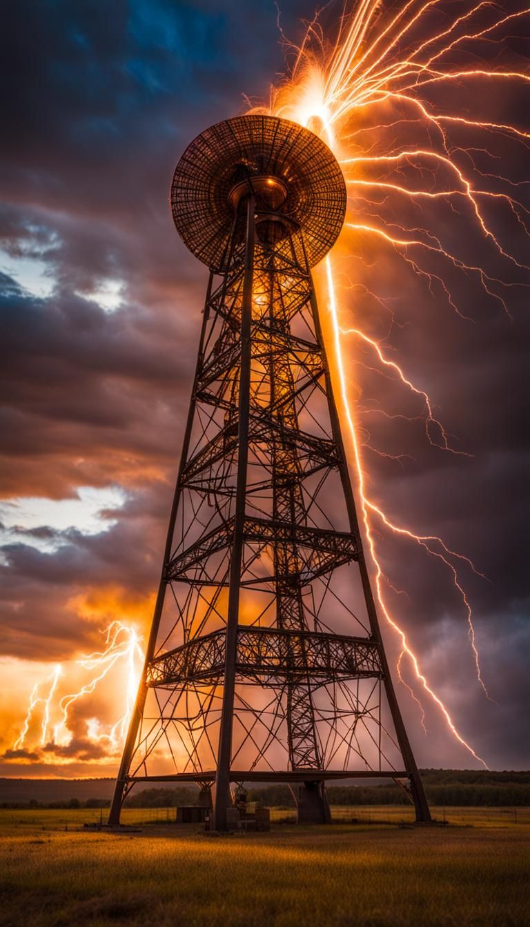 Wardenclyffe Tower - AI Generated Artwork - NightCafe Creator