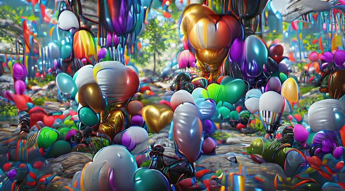 So many balloons. SO MANY BALLOONS!!! 8K 3D Behance HD CryEngine ...