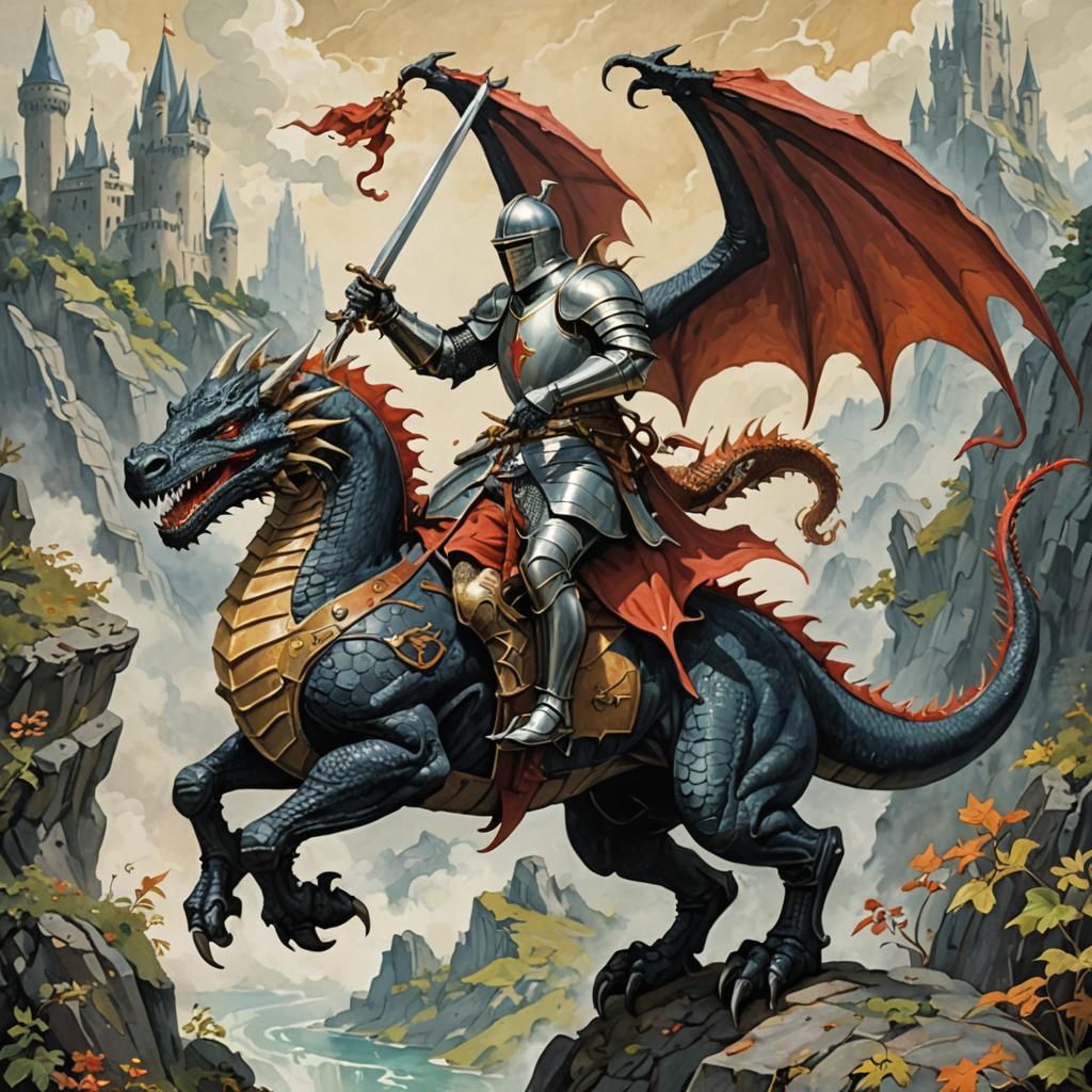 Dragon Mount - AI Generated Artwork - NightCafe Creator