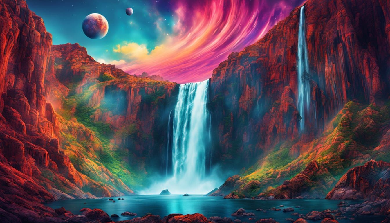A Cosmic Waterfall 3 - A Cosmic Waterfall 3