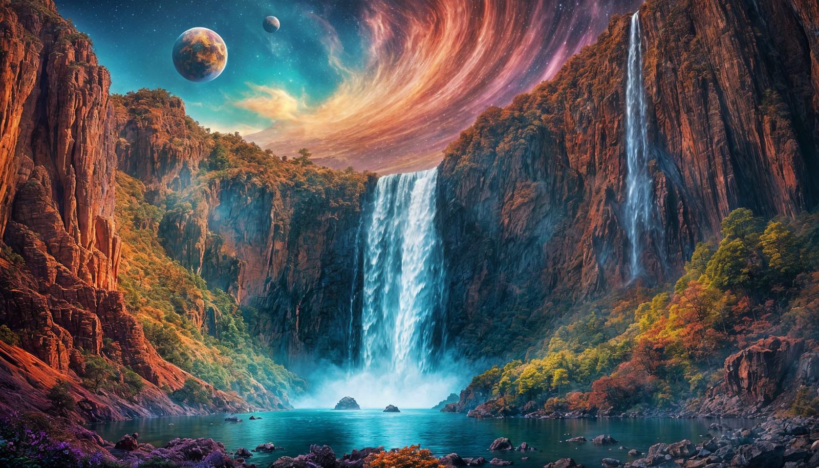 A Cosmic Waterfall 2 - A Cosmic Waterfall 2