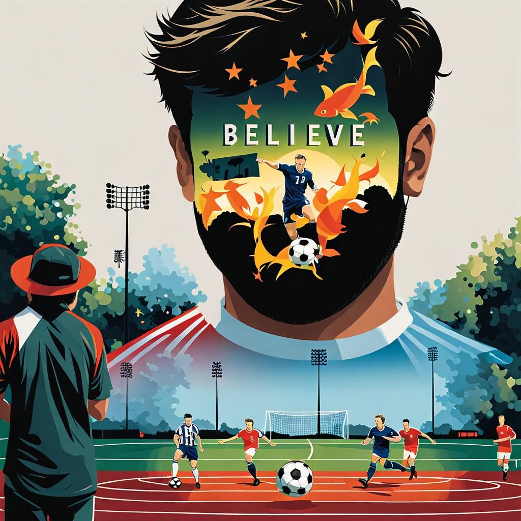 Ted Lasso Themed Double Exposure — Be a goldfish! - AI Generated ...