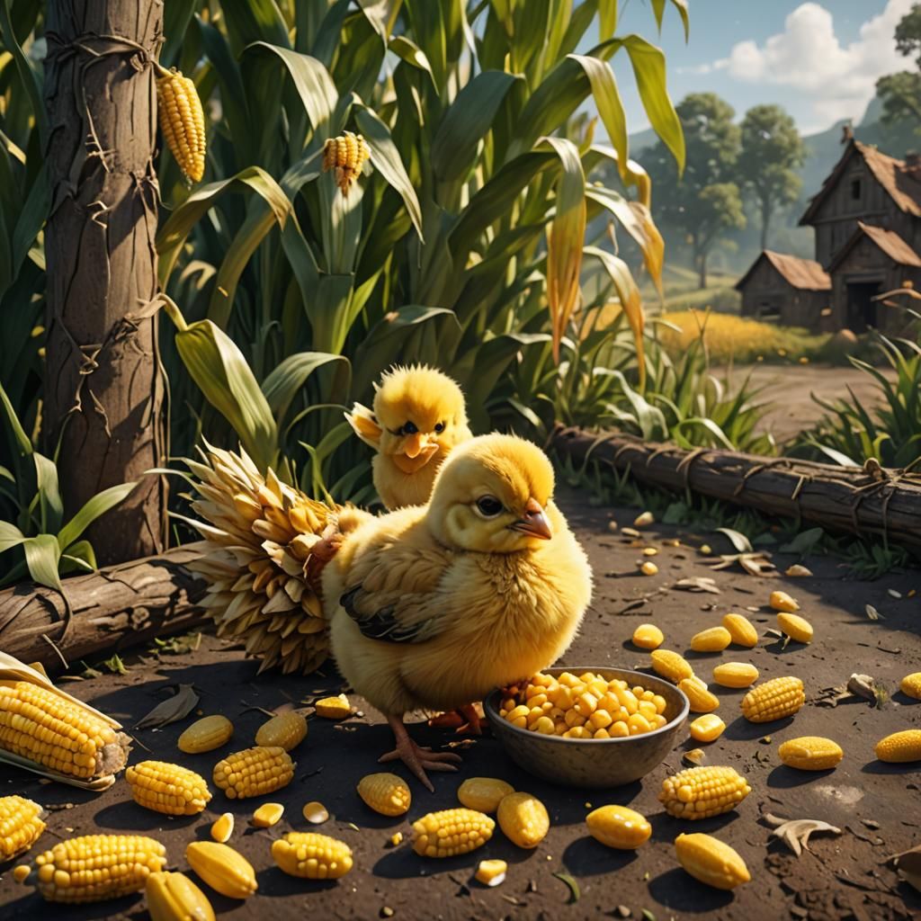A Baby chicken in the Country-side - AI Generated Artwork - NightCafe ...