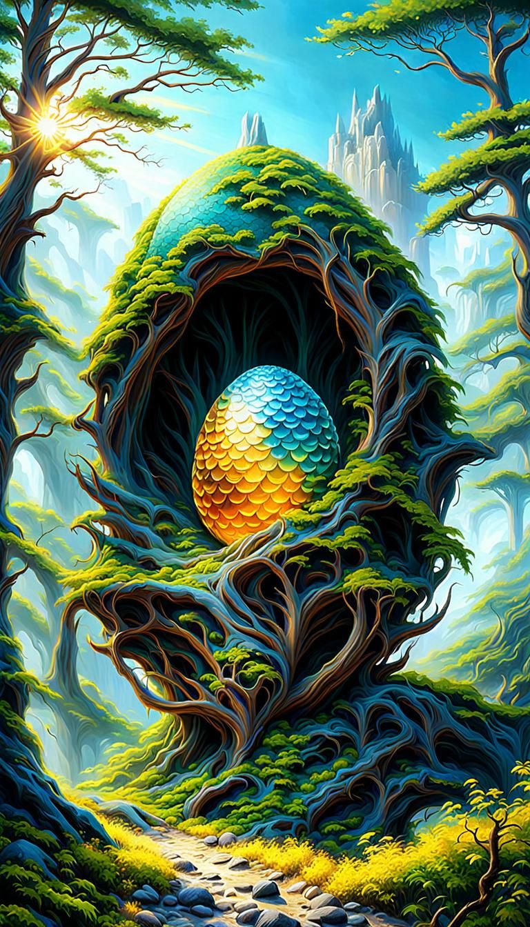 Dragon egg - AI Generated Artwork - NightCafe Creator