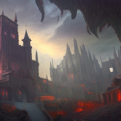 Castle of the Underworld - Collection - AI Generated Artwork ...
