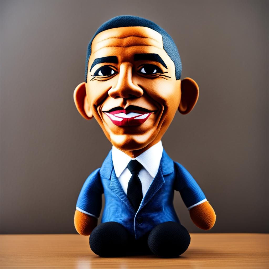 obama plush doll - AI Generated Artwork - NightCafe Creator