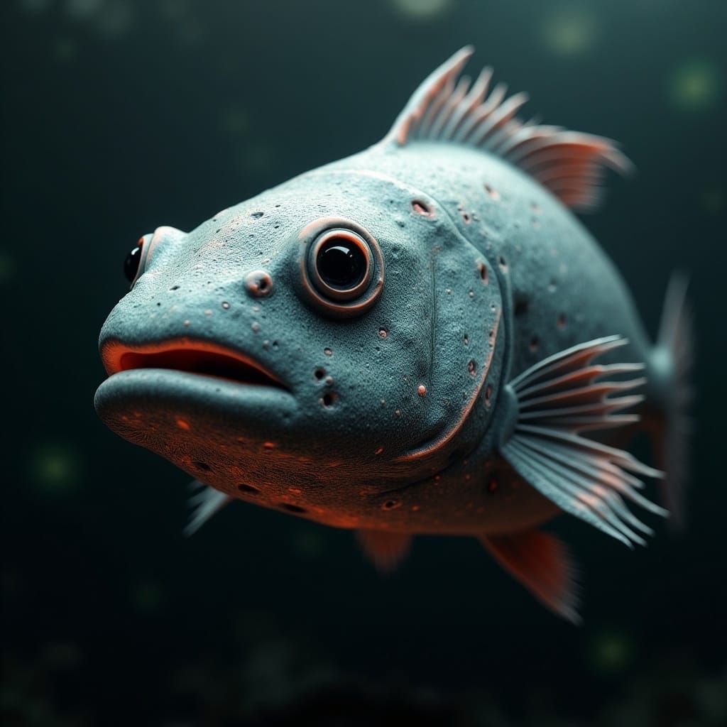 Elon fish with the unmistakable face of Elon Musk, complete with his ...